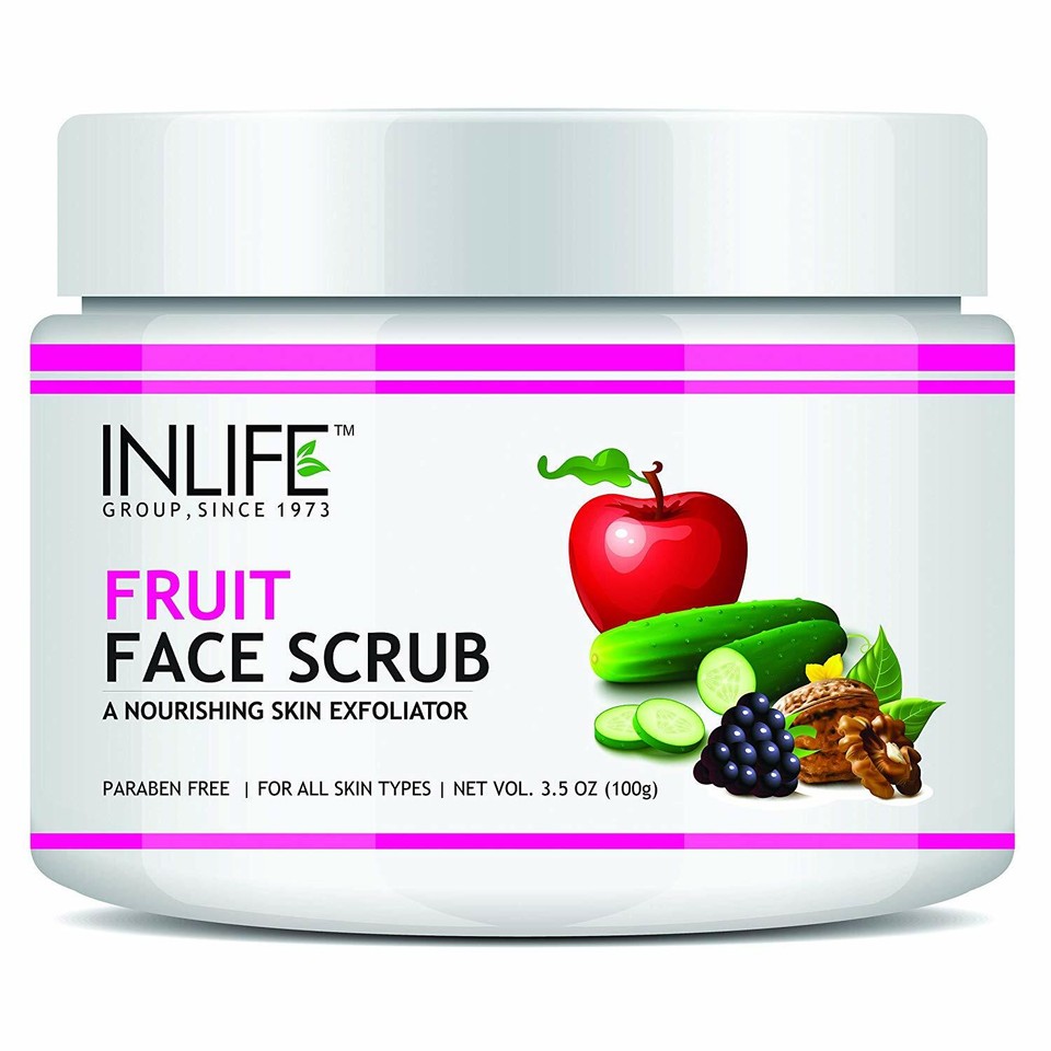 INLIFE Fruit Face Scrub for Men and Women for Facial Body Paraben Free ...