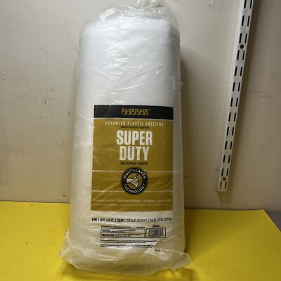 10-Ft x 25' x 6-Mil Clear Plastic Sheeting Crawl-Space Concrete ...