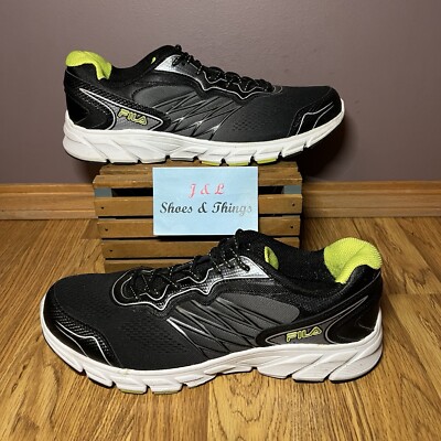 Fila Mens Size 13 Coolmax 1SR20883-409 Black Running Shoes Sneakers | eBay
