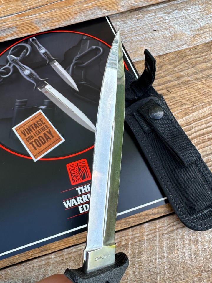 VINTAGE SOG AL MAR SHADOW DAGGER COMMANDO KNIFE AND SHEATH MADE IN SEKI ...