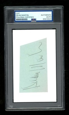 Dean Martin Signed Cut Auto Autograph PSA/DNA Authentic ZZ5412 | eBay