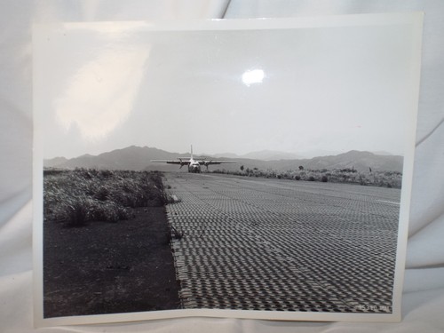 Nov 1965 Vietnam War Aerial Photo C123 Landing at USAF Base Khe Sanh ...