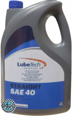 SAE 40W STRAIGHT ENGINE OIL 5L NON DETERGENT FOR CLASSIC VINTAGE ...