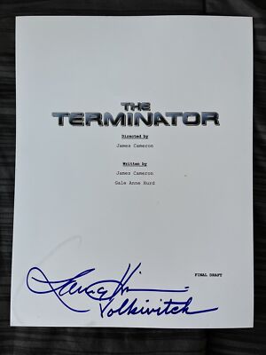Lance Henriksen Signed Autograph The Terminator Script Cover 8.5x11 ...