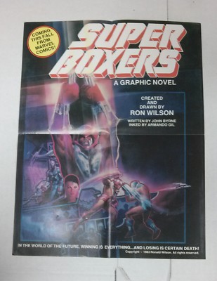 Super Boxers promo poster (Marvel Comics 1983) Ron Wilson - Bill ...