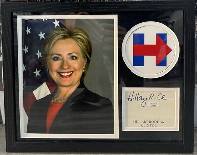Hillary Clinton Signed Autographed 11x14 Custom Framed Display JSA COA ...