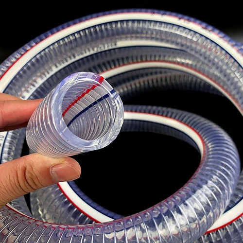 Heavy Duty Braided Wire Reinforced Clear Flexible PVC Hose Pipe - Water ...