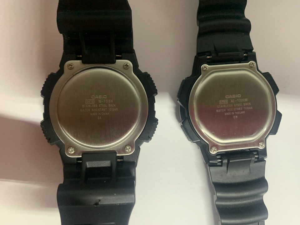 Casio Illuminator 3198 and CASIO Super Illuminator 3416 digital watch a ...