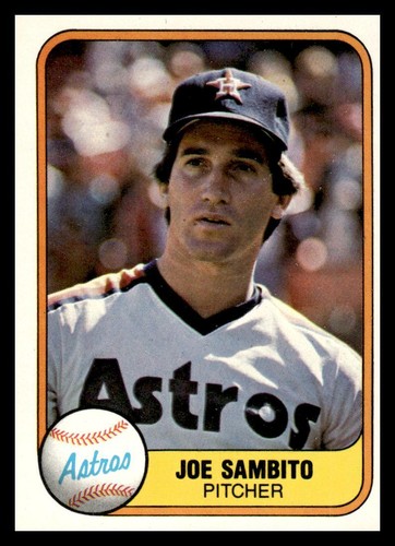 1981 Fleer #65 Joe Sambito Houston Astros | eBay