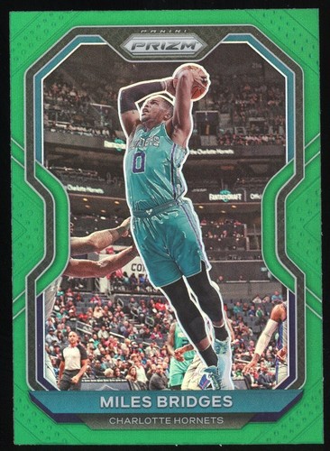 2020-21 Panini Prizm #178 Miles Bridges Green Charlotte Hornets | eBay