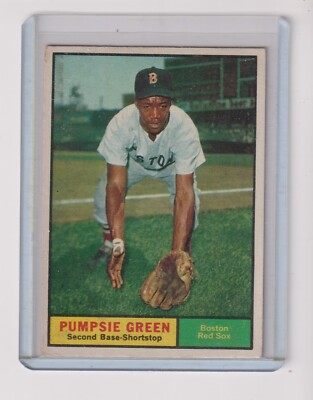 1961 TOPPS #454 PUMPSIE GREEN IN EX CONDITION - BOSTON RED SOX | eBay