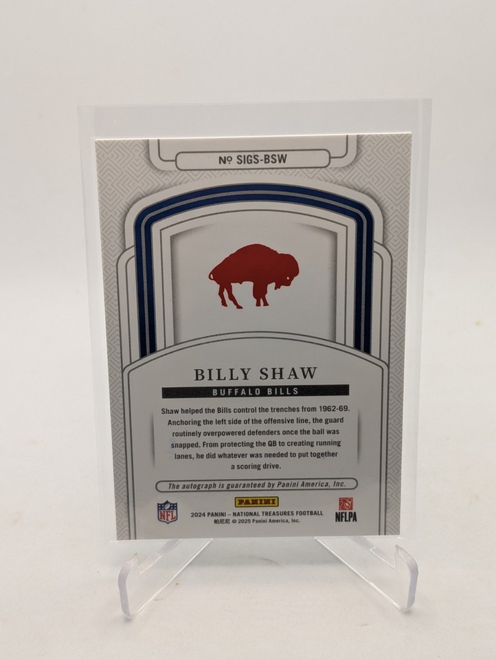 2024 Panini National Treasures Billy Shaw Signatures Auto #/49 Bills 🔥🔥 ...