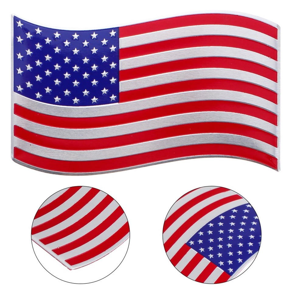 Flag Stickers for Vehicles Badges Emblems Automotive Exterior Car ...