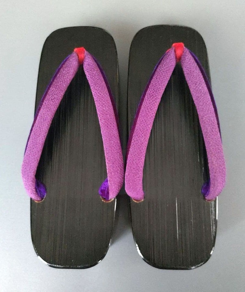 Geta Nomori Gomaru Komachi Black Unused 23cm Traditional Japanese ...