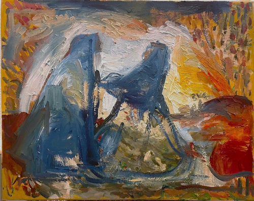 Two Women Figures Western Mexico Oil Painting 16x20 Original On Canvas ...