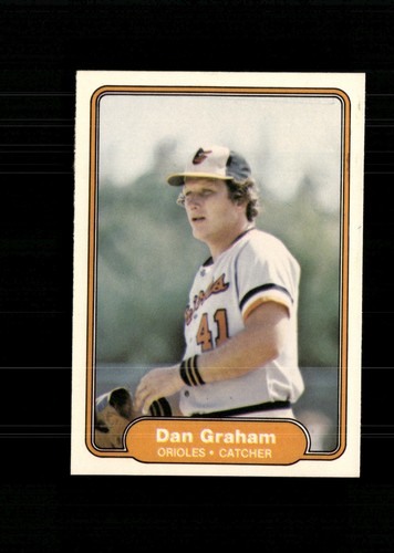 Dan Graham 1982 Fleer Baseball Card #167 Baltimore Orioles + Fast Free ...