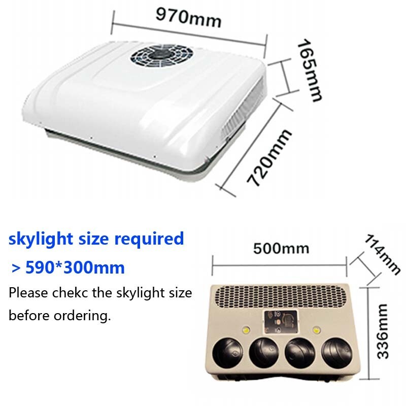 12 RV AC Unit Rooftop RV Motorhome Caravan Air Conditioner Electric ...