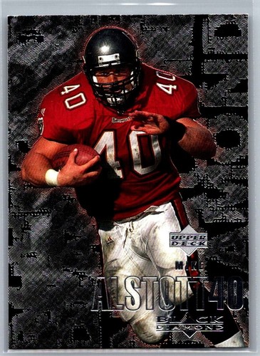 MIKE ALSTOTT 2000 Upper Deck Black Diamond Football #110 Tampa Bay ...