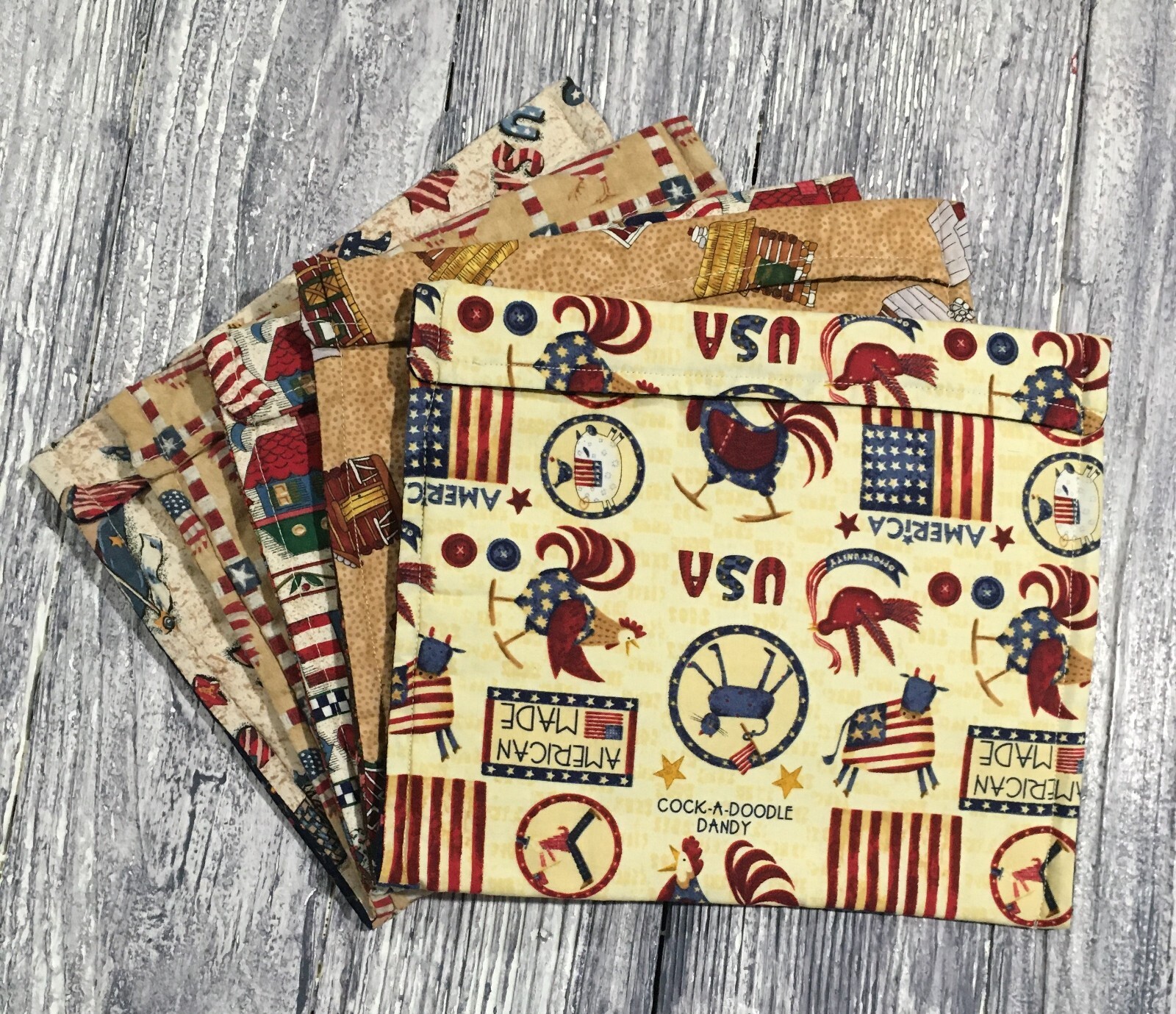 Uncle Sam Liberty Cabin Rooster Horse Angel Americana Baked Potato ...