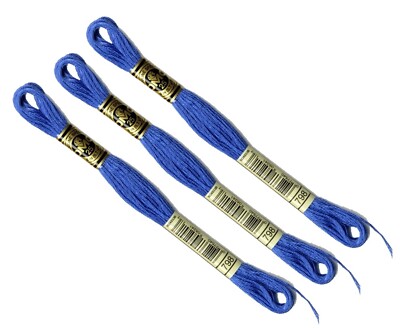 DMC 798 Lot De 3 Échevettes Fils À Broder Mouliné Spécial 8m 25 Coton ...