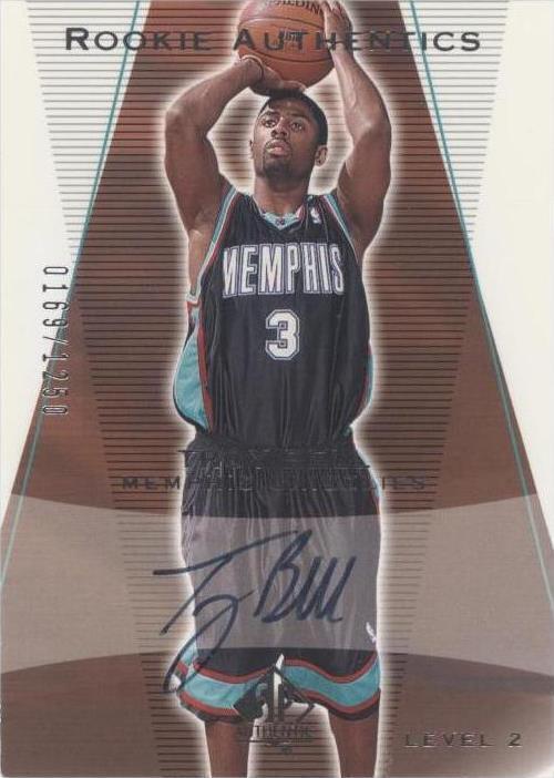 2003-04 SP Authentic - Rookie Authentics Troy Bell #160 /1250 (AU, RC ...