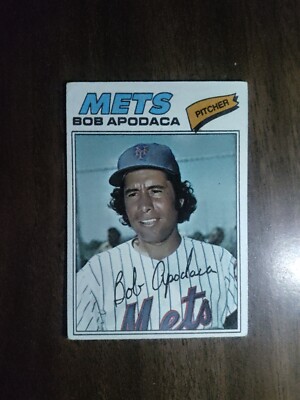 1977 Topps New York Mets Baseball Card #225 Bob Apodaca - ex read | eBay
