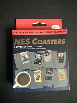 Nintendo NES Classic Video Game Coasters (8) Super Mario Donkey Kong ...
