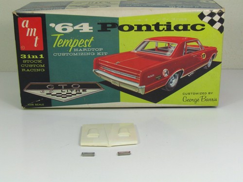 AMT 1964 PONTIAC GTO ANNUAL HOOD & INSERTS NOS FROM #5624 *BOX NOT ...