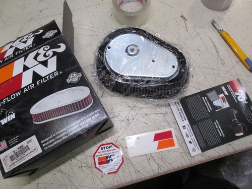 K+N AIR FILTER/ FOR HARLEY DAVIDSON HD RK SERIES AIR CLEANERS M8 MODELS ...