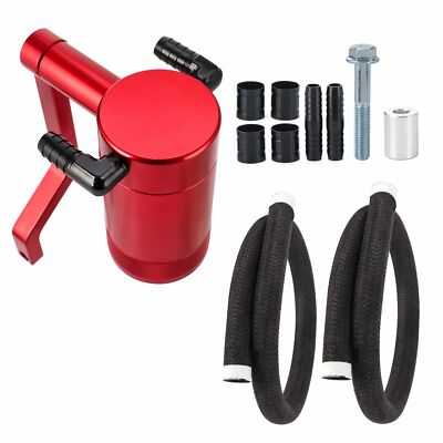 Red 6.4L Billet Oil Catch Can Fits Scat Pack & Shaker 11-21 Z-Bracket ...