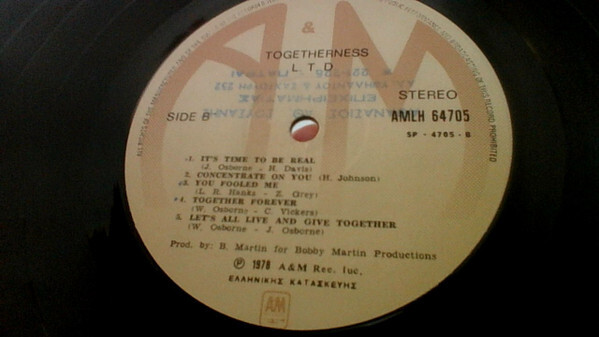 Vinyl L.T.D. Togetherness LP, Album 1978 Soul, Funk, Disco (VG+ / G) | eBay