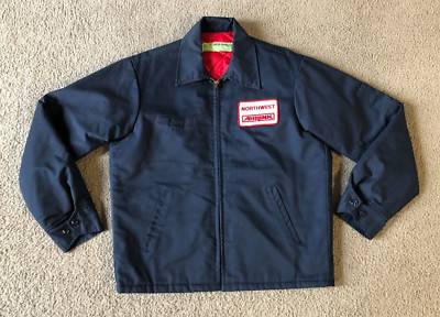 VTG Northwest Airlines Airlink Men's Zip Front Work Jacket - Size ...