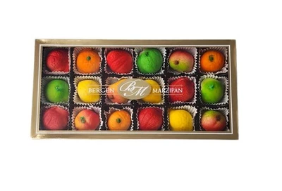Bergen Marzipan Assorted Fruit Candy 8 oz Box – Gourmet 8