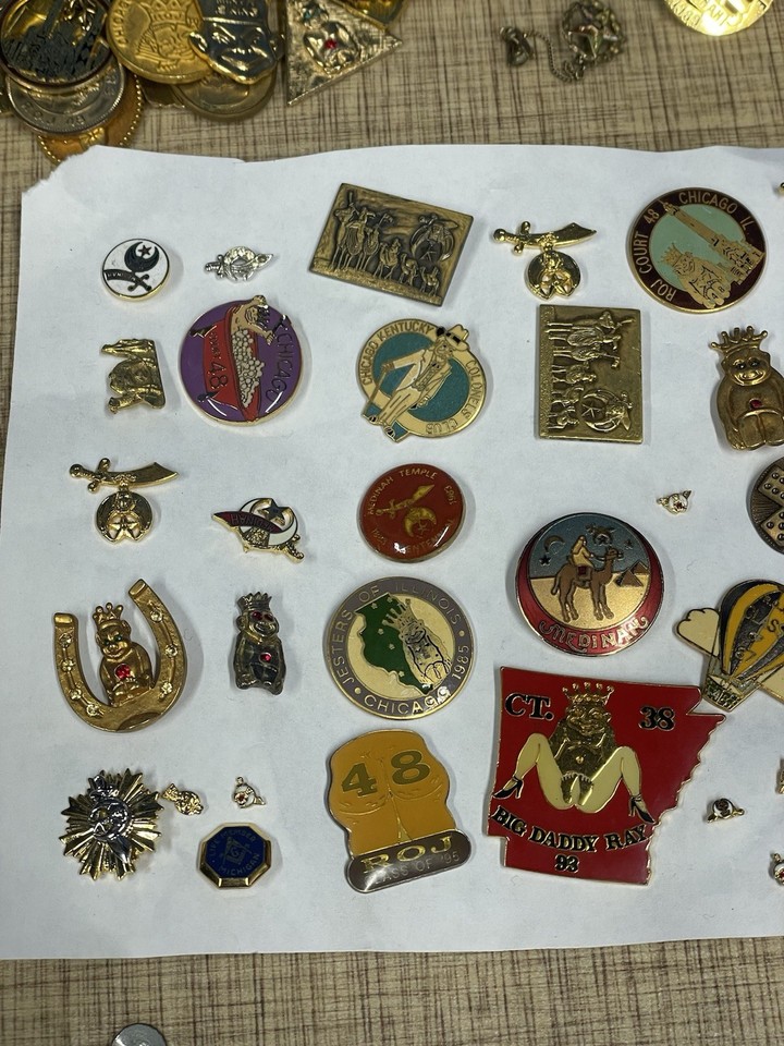 Royal order of Jesters ROJ Biliken Pins Medals Jewelry & Other Masonic ...