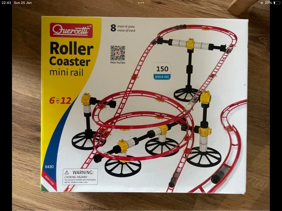 Quercetti Roller Coaster Mini Rail Set for Kids | eBay UK
