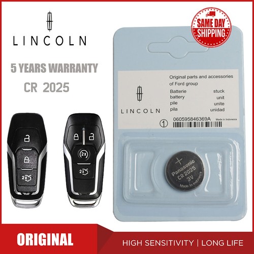 Genuine Lithium Coin Cell Battery For Lincoln Car Suv Key Fob Remote ...