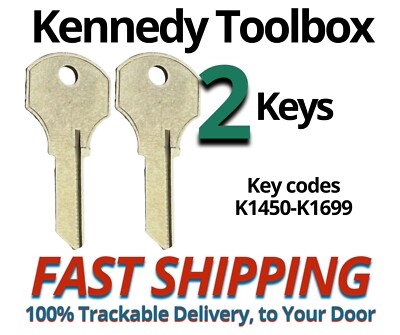 Kennedy ToolBox Tool box Keys Replacement Key Cut to Code K1450-K1699 ...
