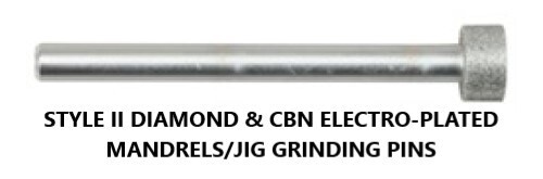 .312 x 1/8 ST.II CBN EP MANDRELS/JIG GRINDING PINS ITEM NO. 3126-640(FT ...