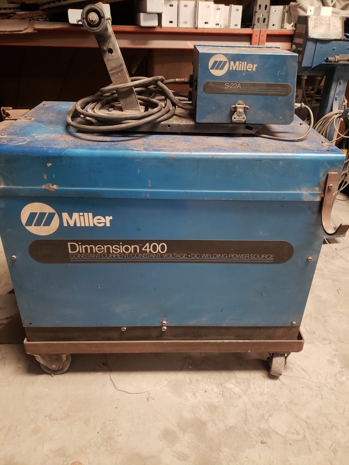 Miller Dimension 400 CC/CV DC Arc Welder 3-Phase 902970 Mig/TIG/Stick ...
