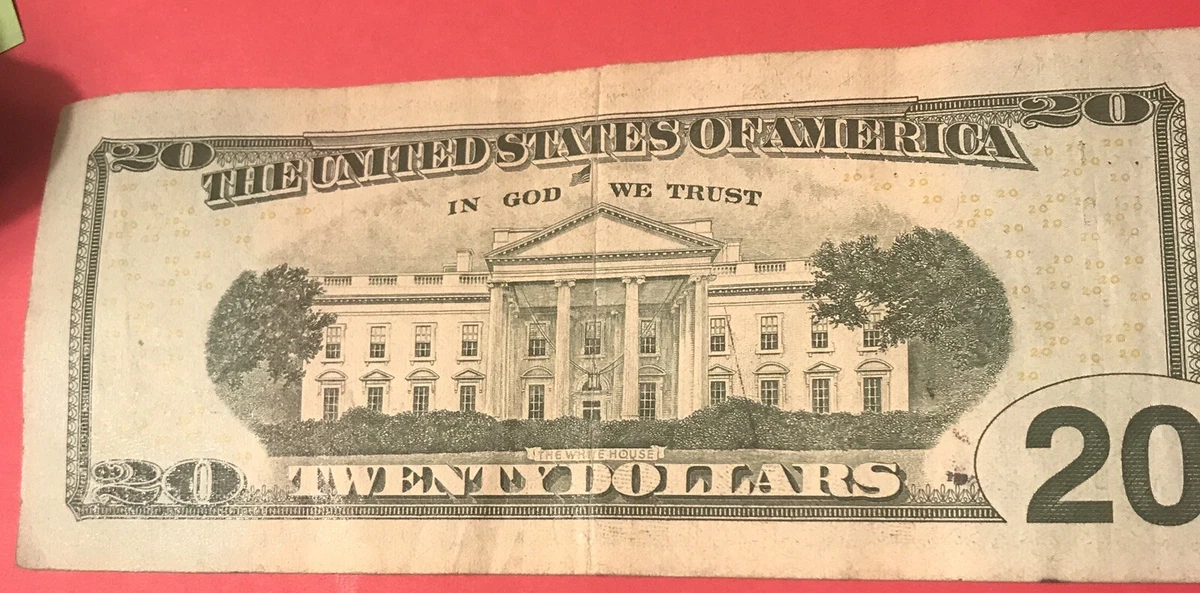 20 Dollar Bill Back