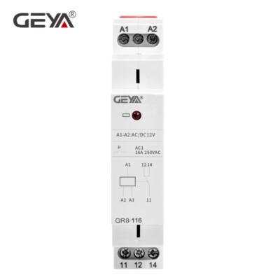 Auxiliary Relay AC/DC12V Electromagnetic Relay 8A/16A SPDT Module Relay ...