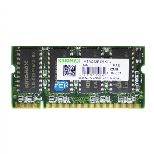 DDR1 512MB 333MHZ PC2700S Module Memory RAM Sodimm Notebook Laptop ...