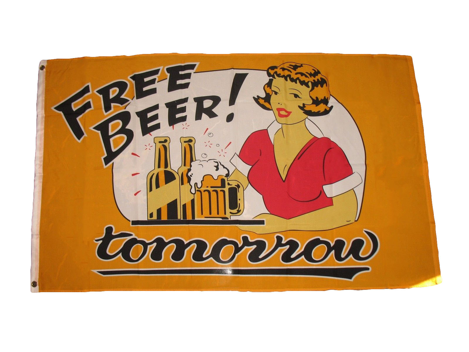 3'x5' Free Beer Tomorrow Flag College Party Games Drinks Outdoor Indoor ...