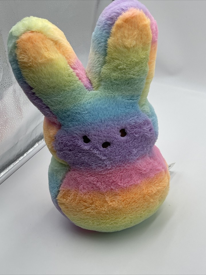 Peeps Animal Adventure Easter Bunny Rainbow Large 17” Plush Stuffed ...