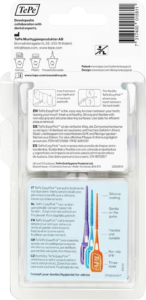 TePe Easy Pick Interdental Brush, Orange, Size: XS/S , Pack of 1 x 36 ...