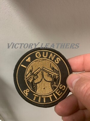 I Love Guns & Boobs Patch Funny Biker Patch - Gun Patches | eBay