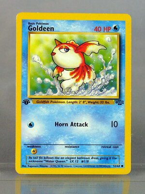 GOLDEEN 53/64 POKEMON CARD 1999 1ST EDITION JUNGLE SET UNPLAYED NICE | eBay