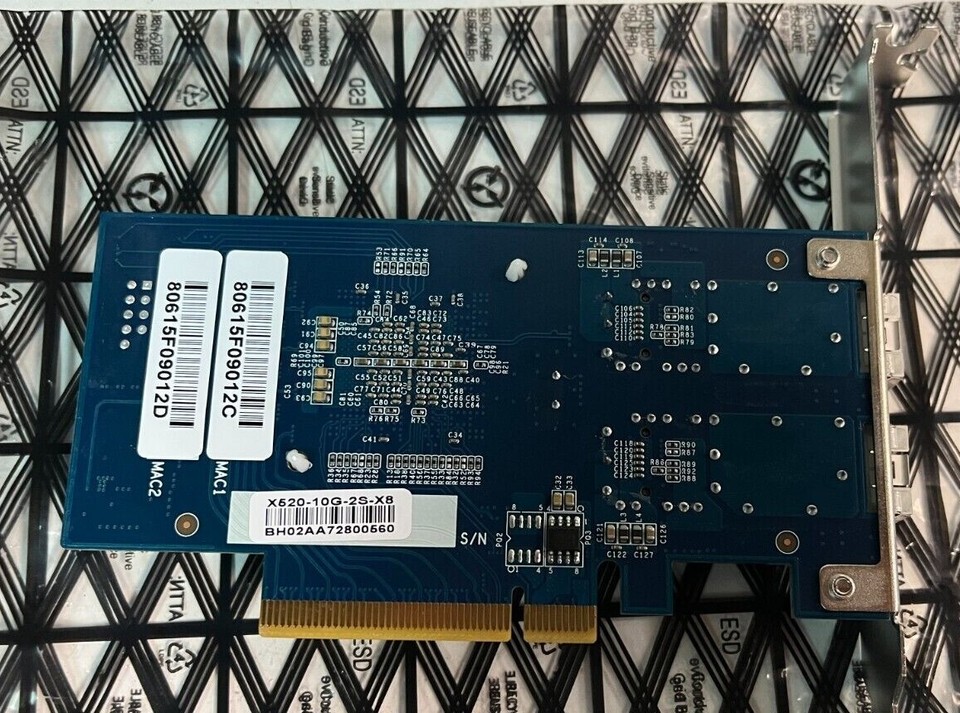 2 port 10gbe X520 chipset X520-10G-2S-X8 Internal Network Card PCIe x8 ...