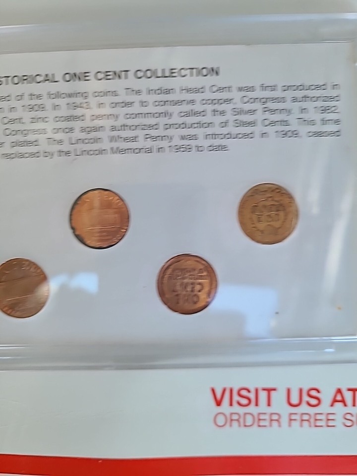 The Historical One Cent Collection 5 Coins | eBay