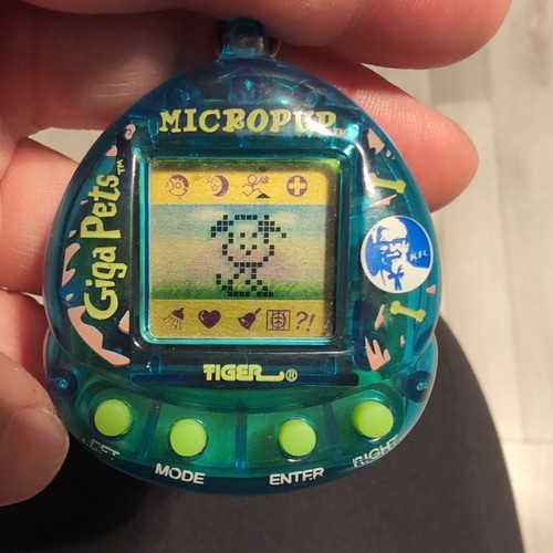 Vintage 1997 KFC Tiger Giga Pet Blue Micropup WORKING TESTED Virtual ...